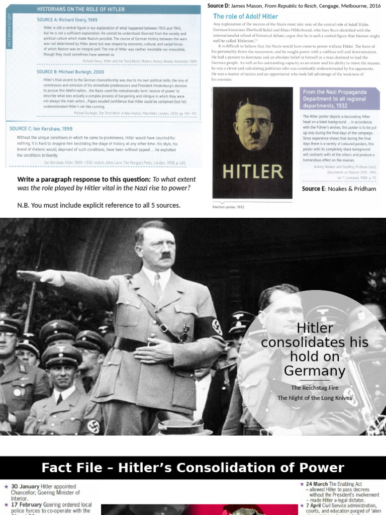 Powerpoint - Hitler Consolidates His Hold On Germany | PDF