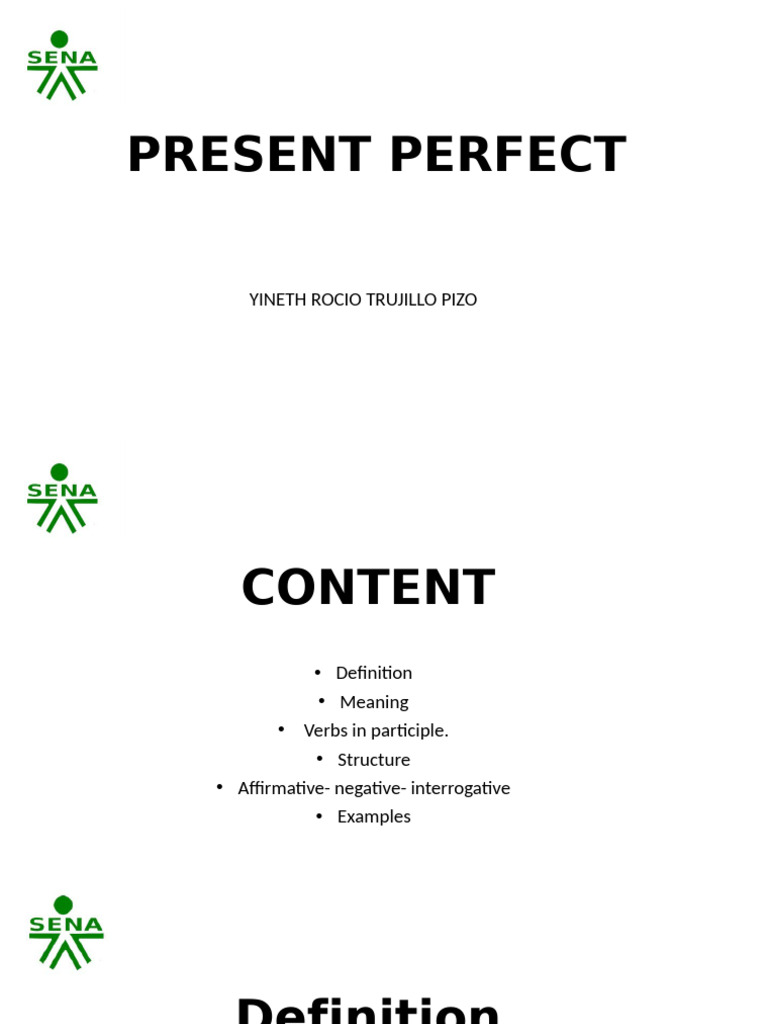 Present Perfect Simple | PDF