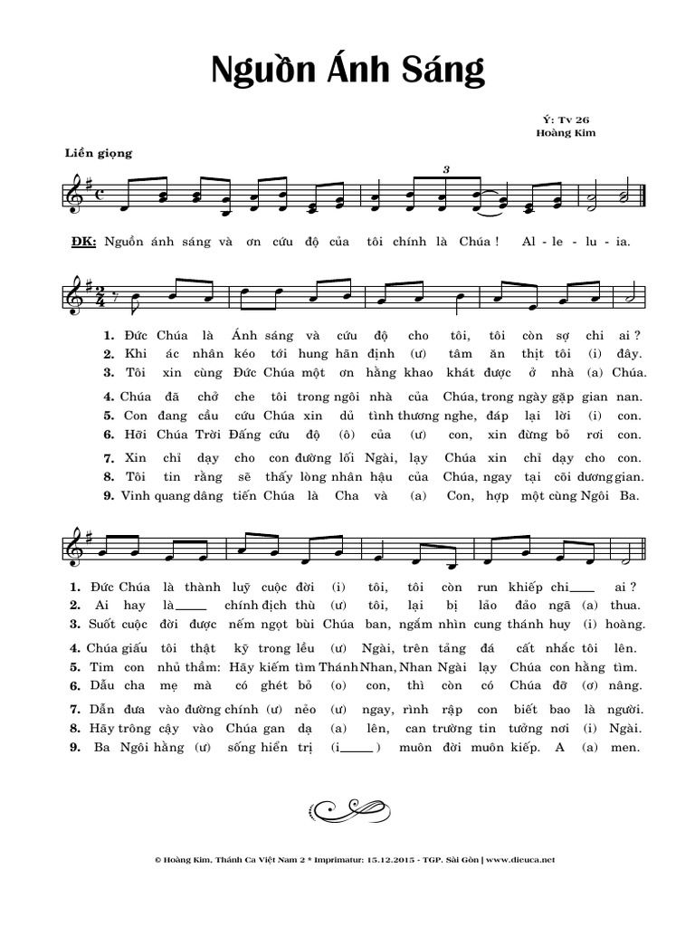 Nguon Anh Sang - Hoang Kim | PDF