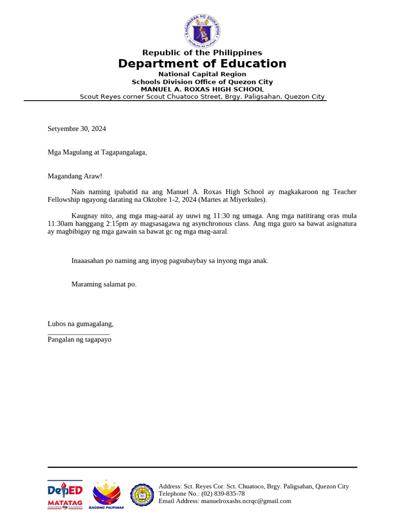 Letter PTC | PDF