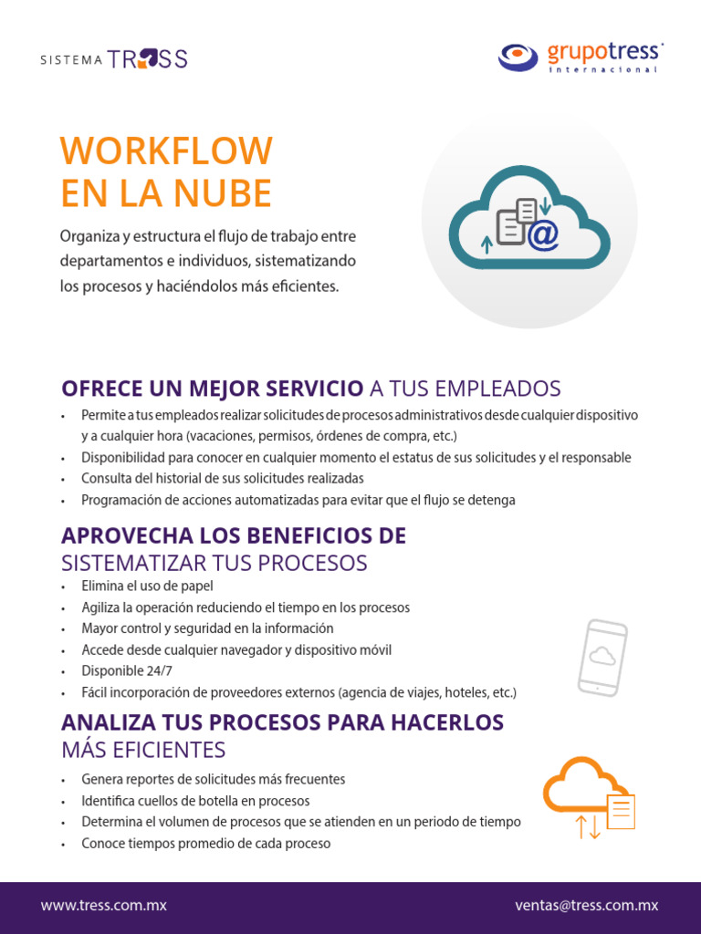 Sistema TRESS Solucion Workflow | PDF