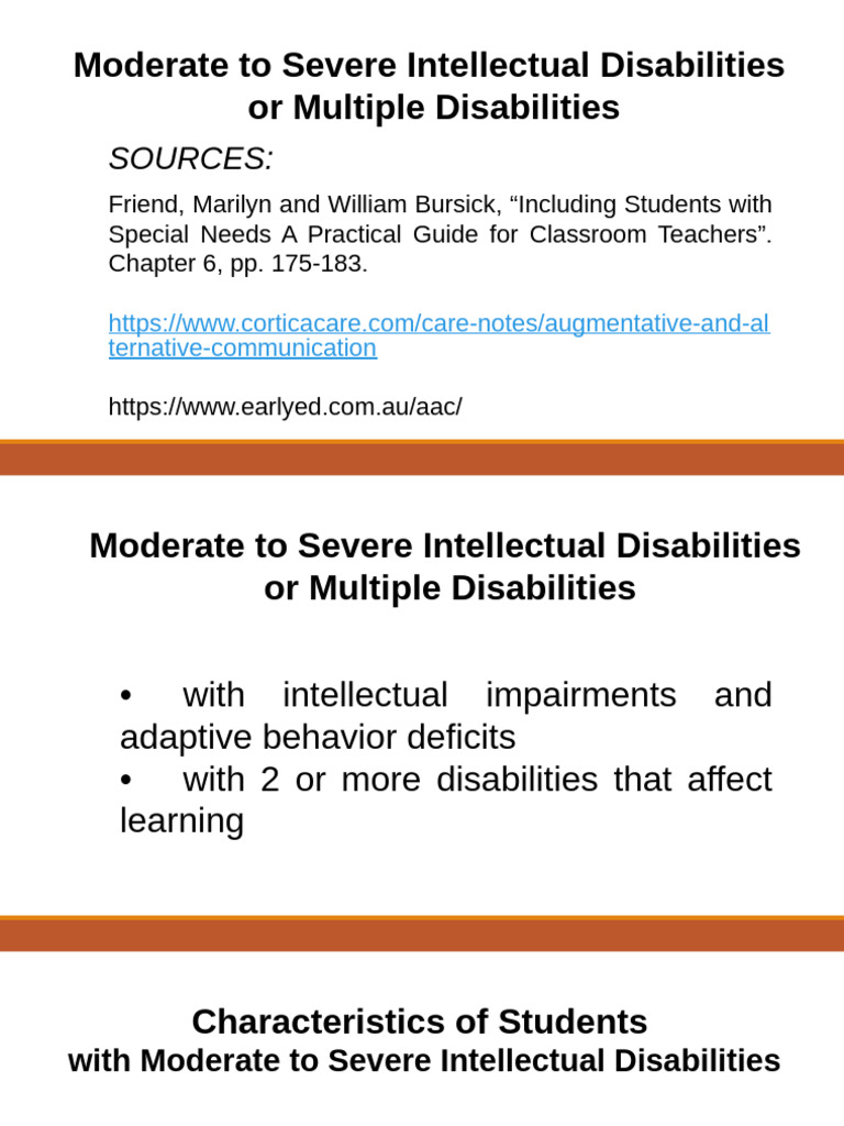 Multiple Disabilities | PDF