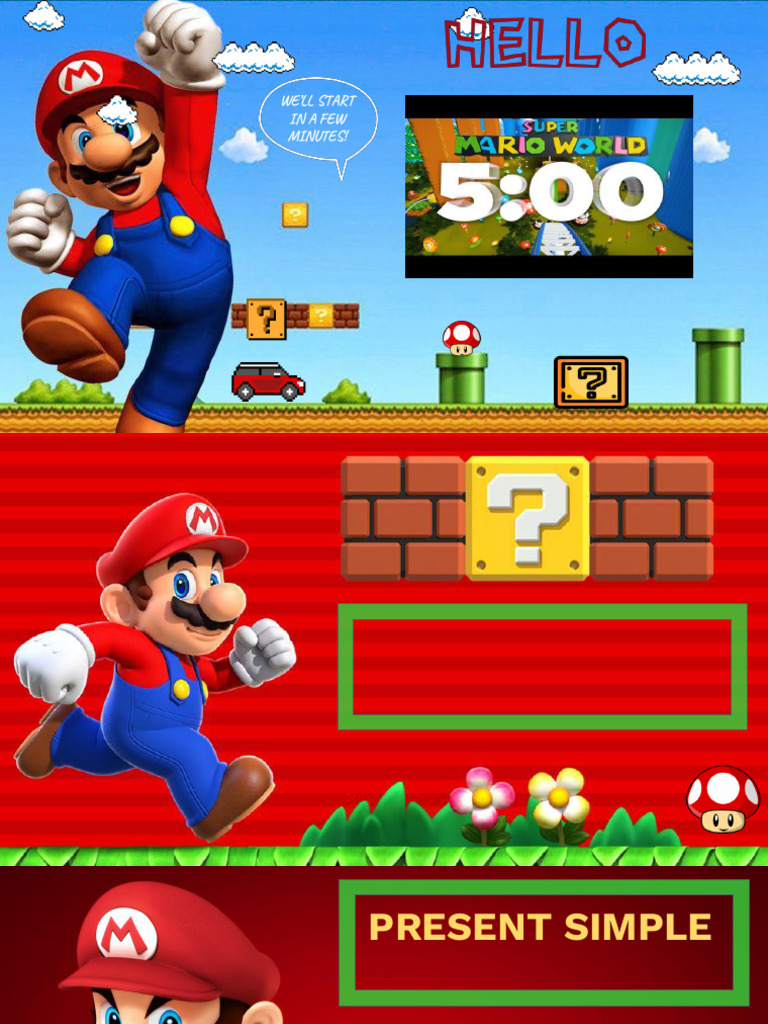 Present Simple Mario Bros | PDF