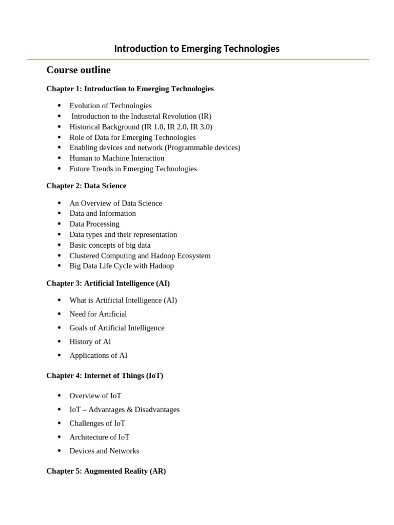 Emerging Technology | PDF