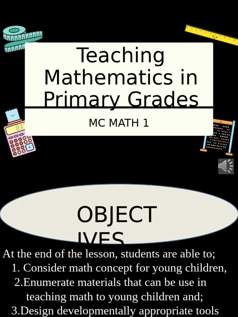 teaching math in primary grades | PDF