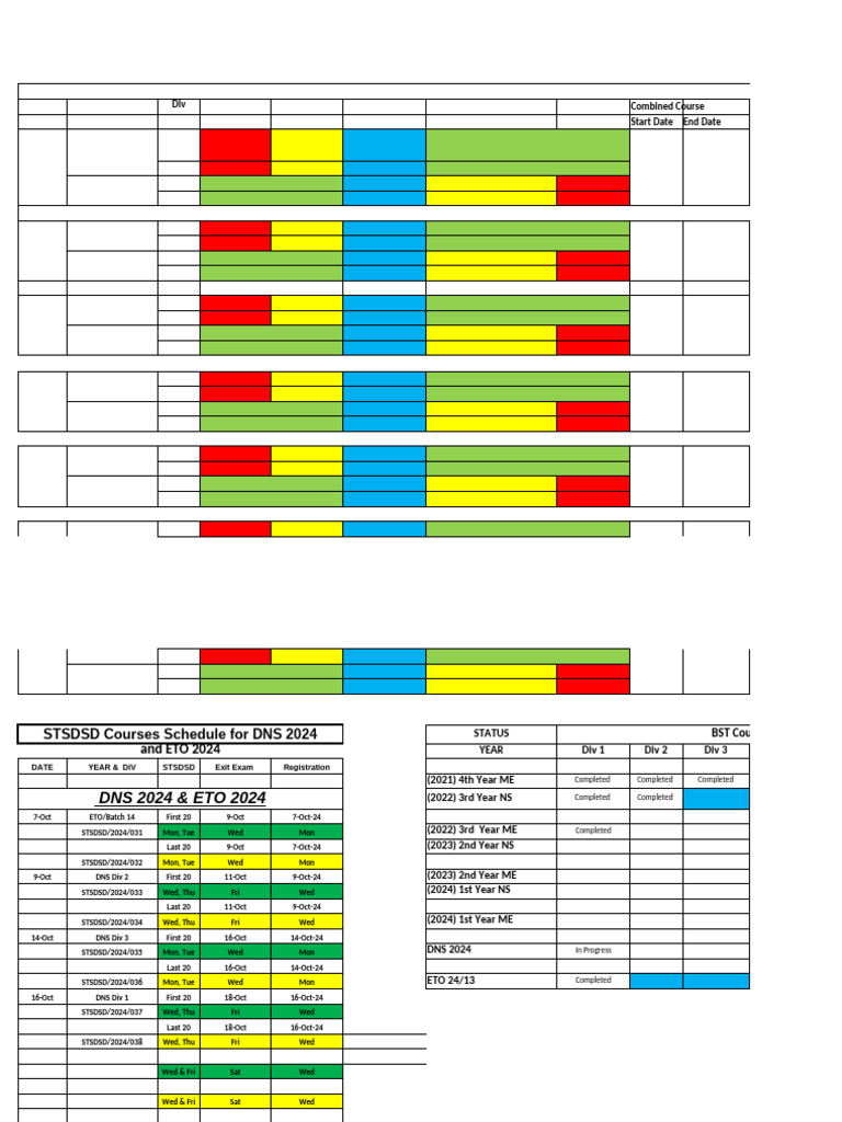 Amended Modular Courses Schedule Oct 2024 | PDF