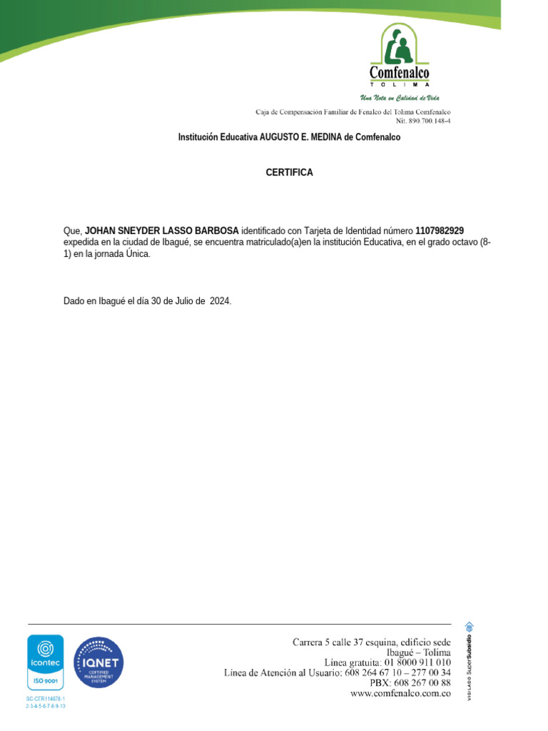 Circular No 31 Informe Valorativo Segundo Periodo | PDF