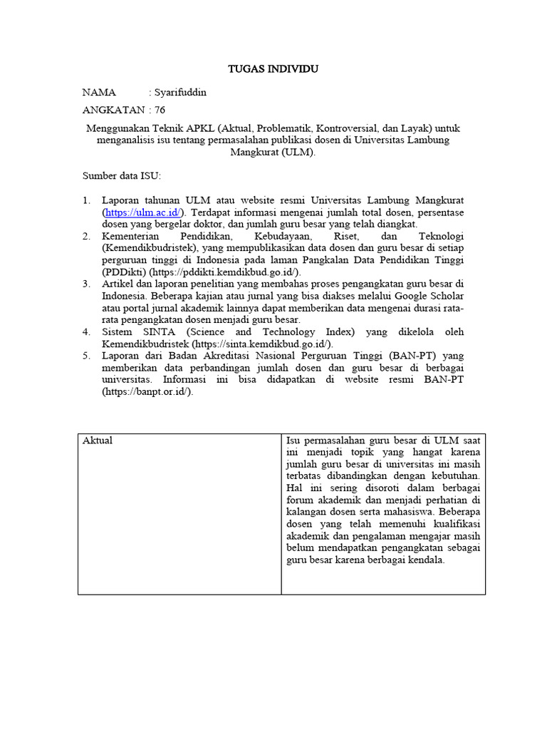 Tugas Individu - 1 | PDF
