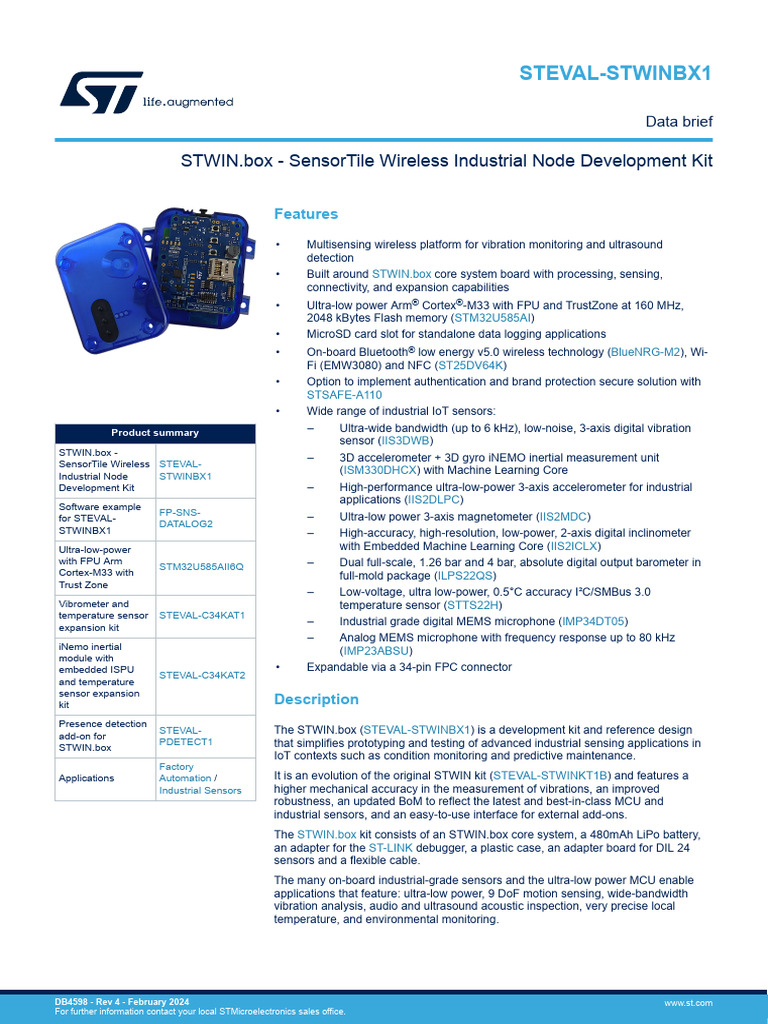 Steval Stwinbx1 | PDF