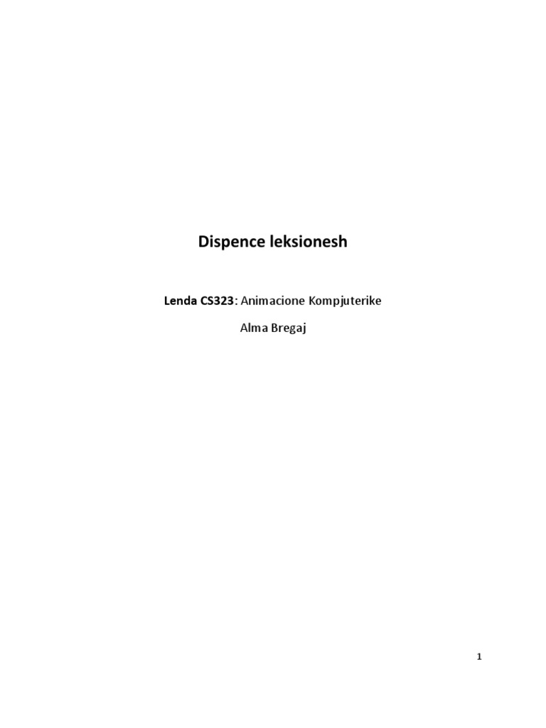 Dispence Leksioneshpdf | PDF
