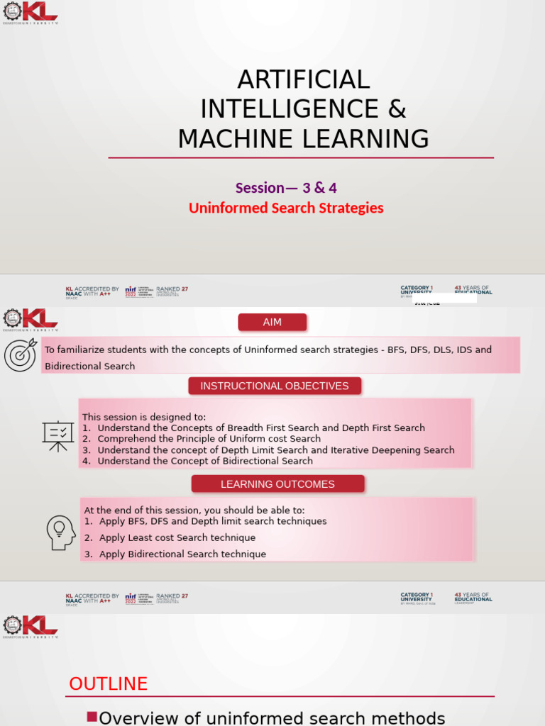 CO1 - Uninformed Search-Introduction | PDF