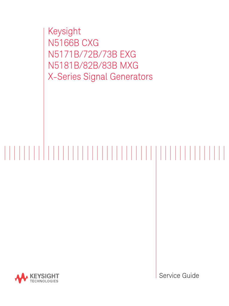 Keysight N5166B CXG N5171B/72B/73B EXG N5181B/82B/83B MXG X-Series ...
