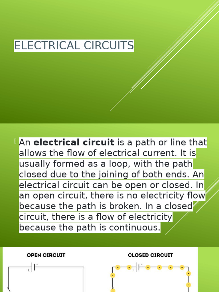 Lesson 4. Electrical Circuits | PDF