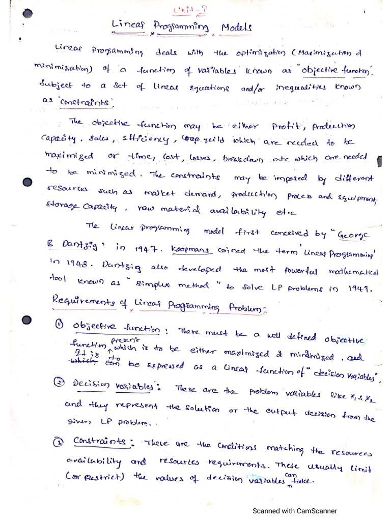 Linear Programming | PDF