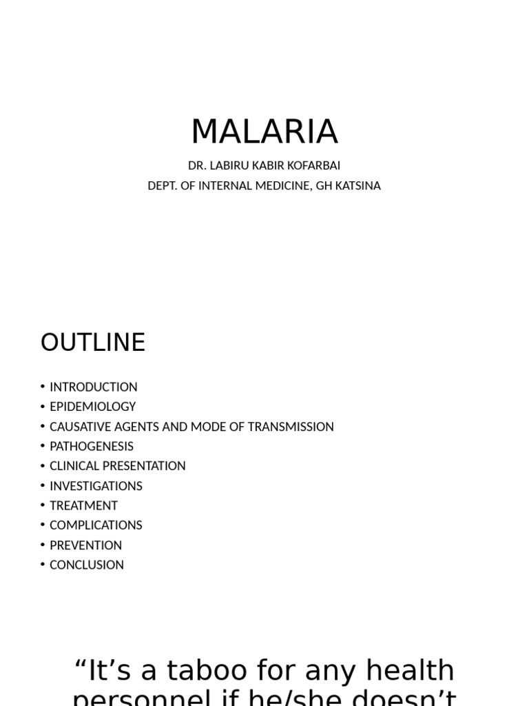 MALARIA | PDF