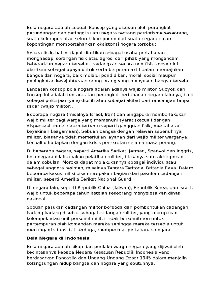 bela negara | PDF