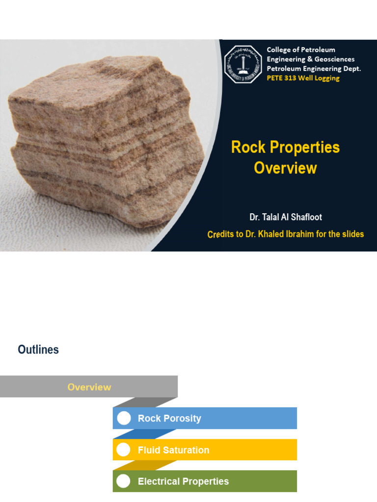 Rock Properties Review | PDF