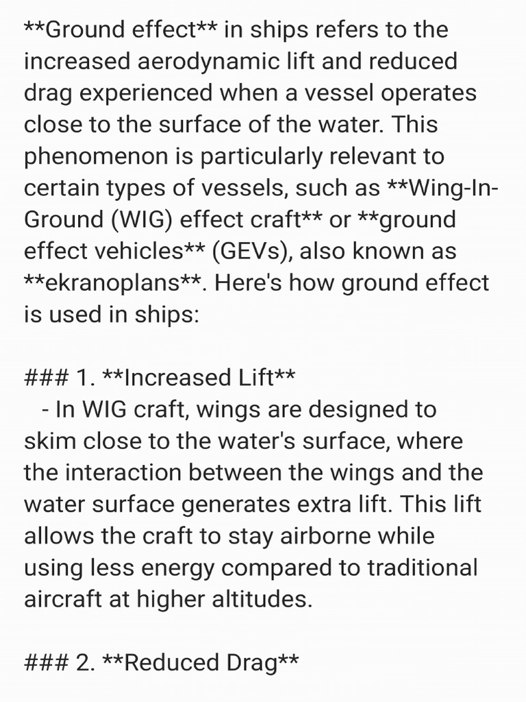 Ships ground effect | PDF