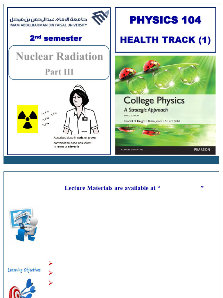 11 PHYS-104 1443 Lec Radiation-III | PDF