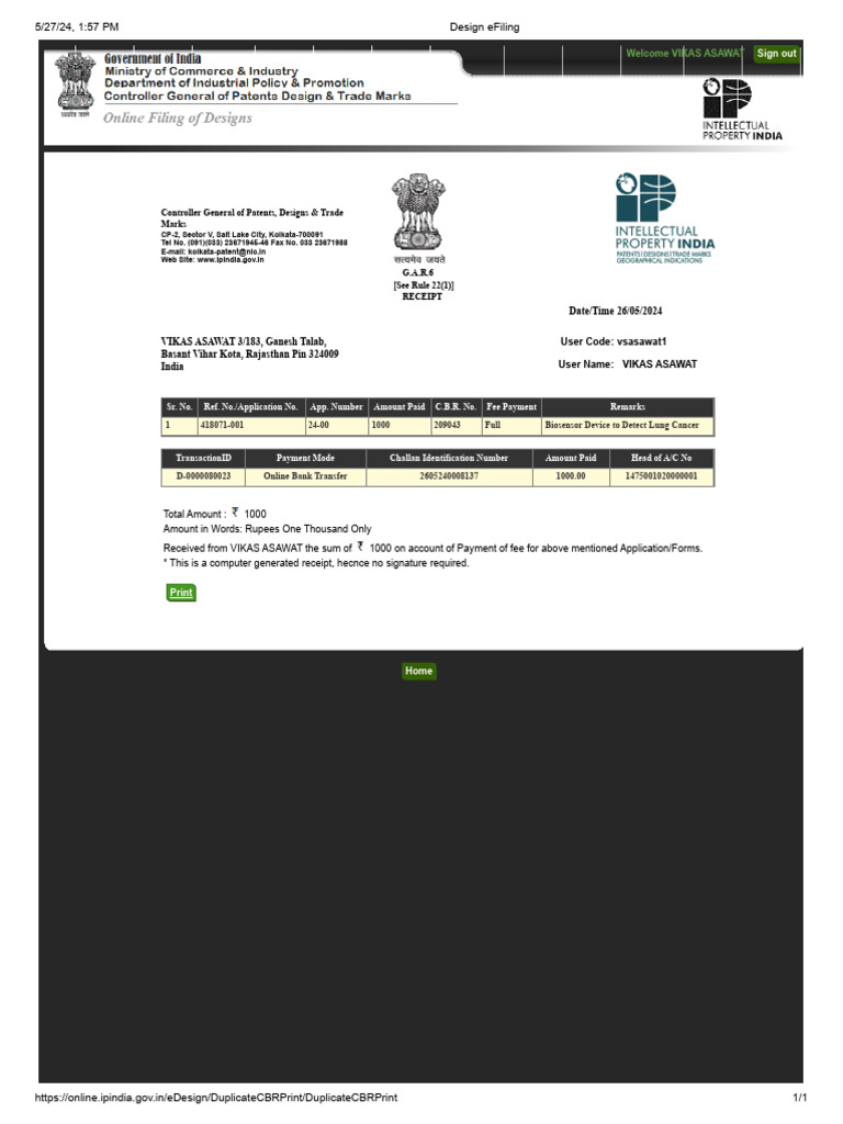 Receipt 418071-001 | PDF