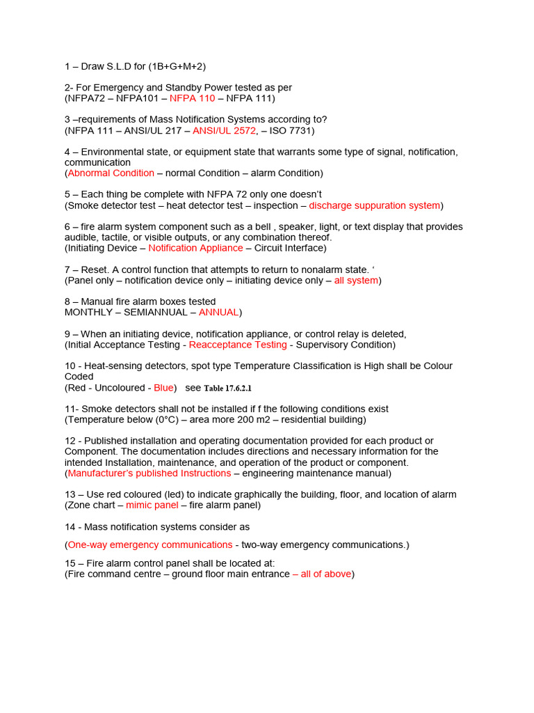 NFPA 110: Table 17.6.2.1 | PDF