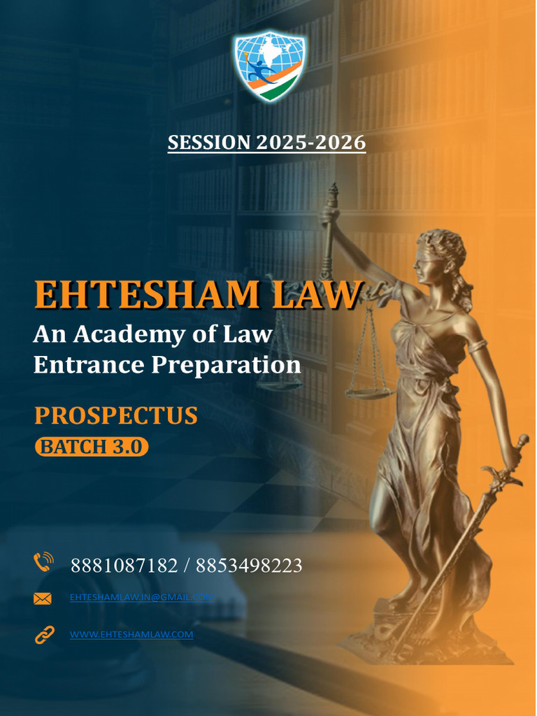 Ehtesham Law 3.0 (2025-2026) Prospectus | PDF