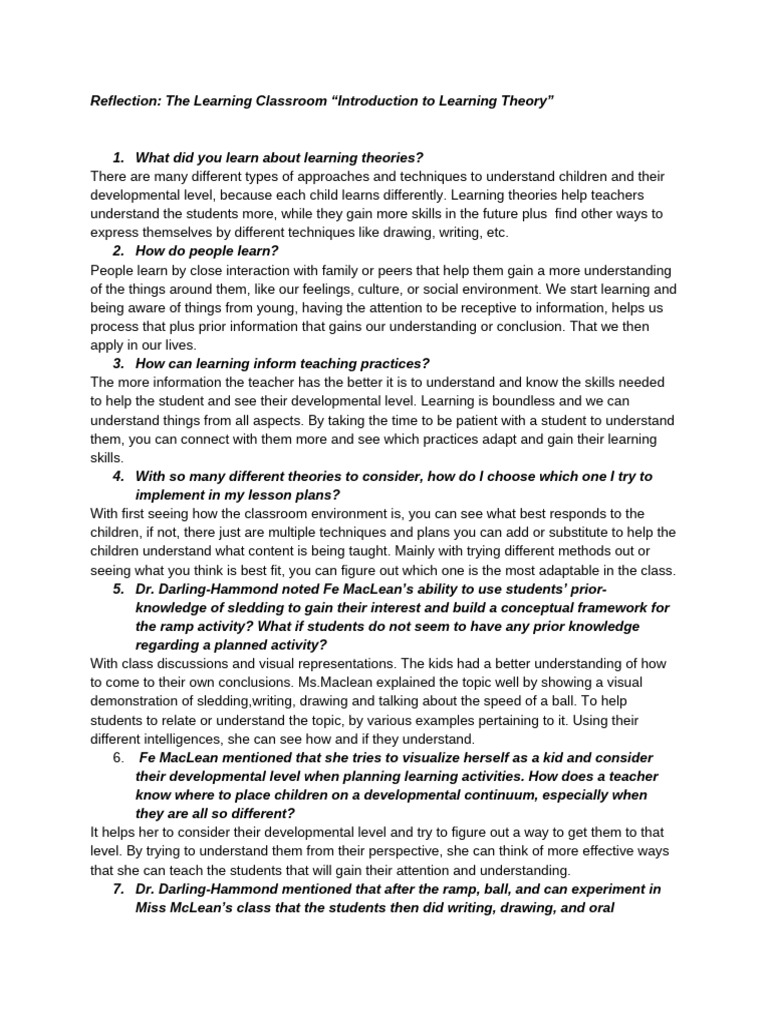 Observation Responses | PDF