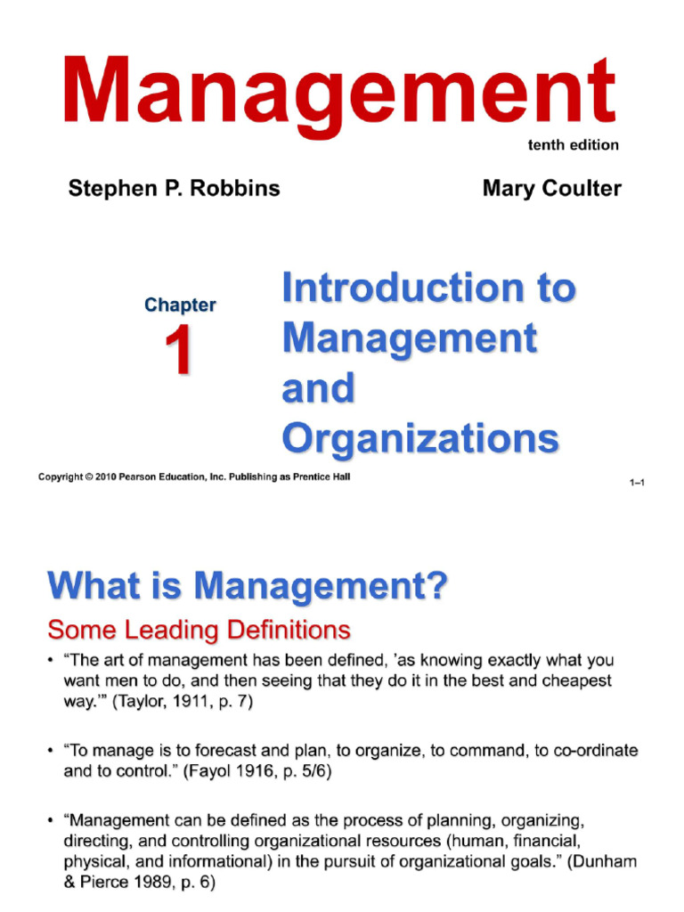 Intro To Management | PDF