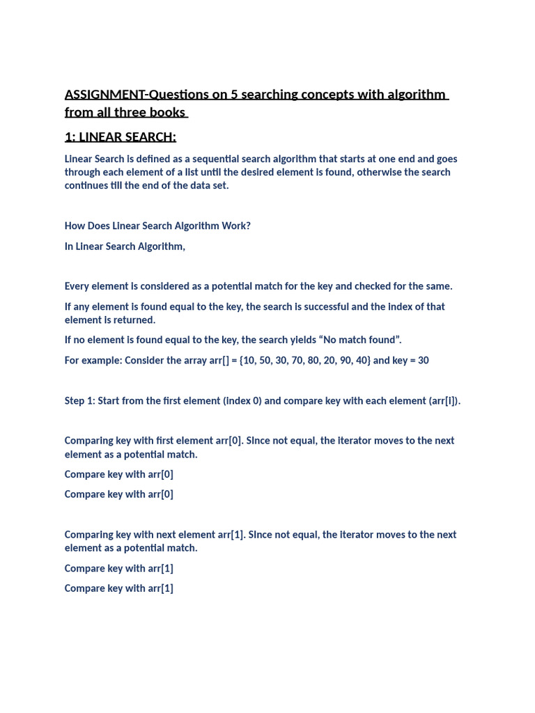 Searching Algorithms | PDF