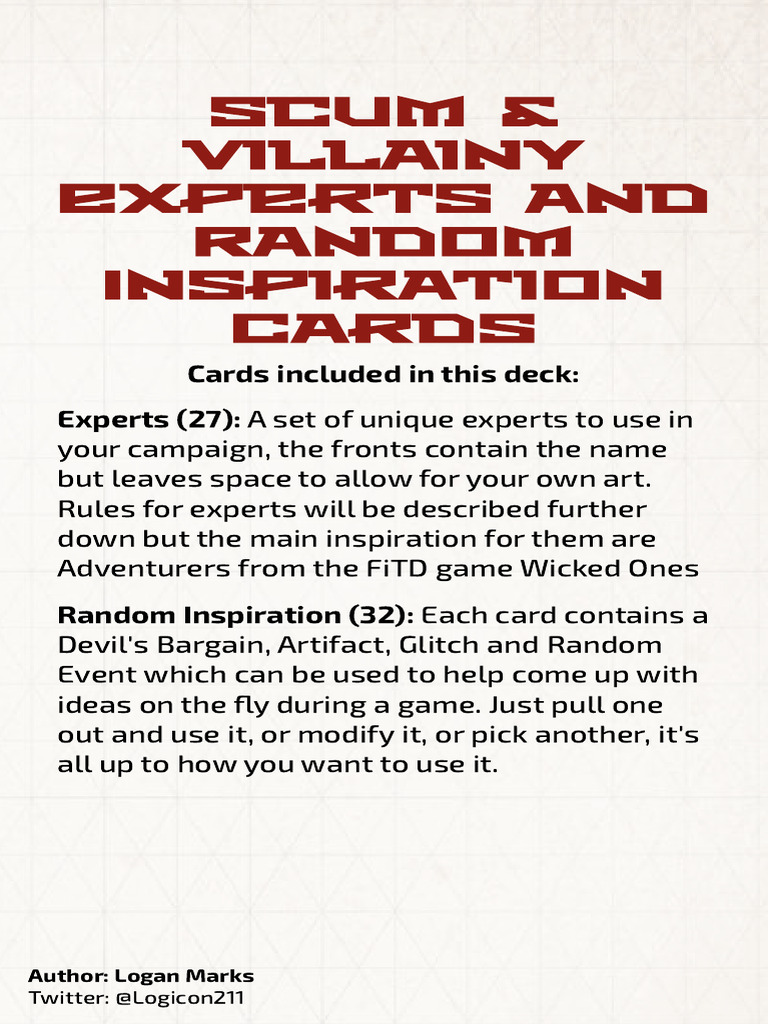 Scum Villainy Cards-Fillable Art Fixed | PDF