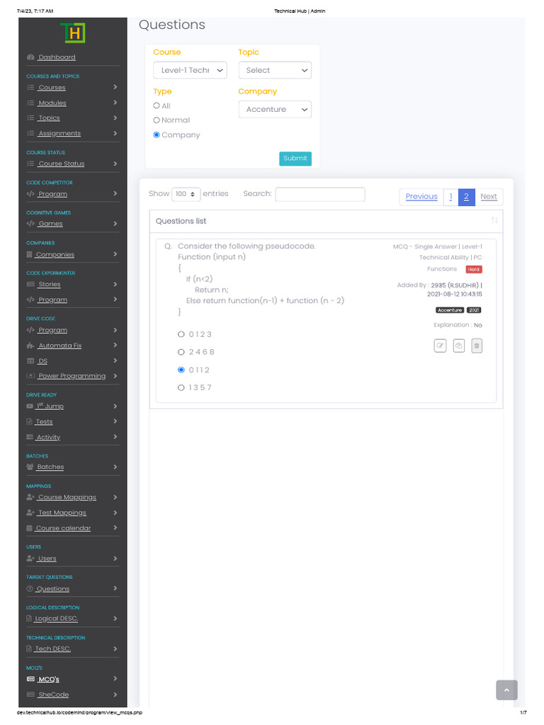 Questions: All Normal Company | PDF