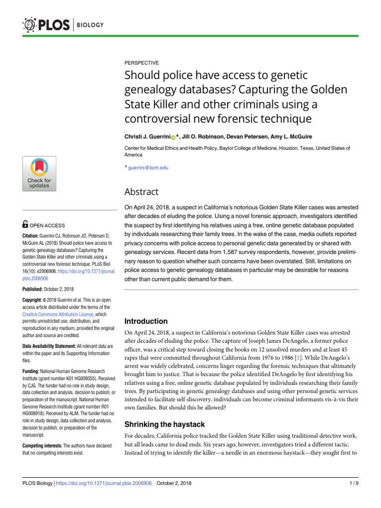 Golden State Killer | PDF