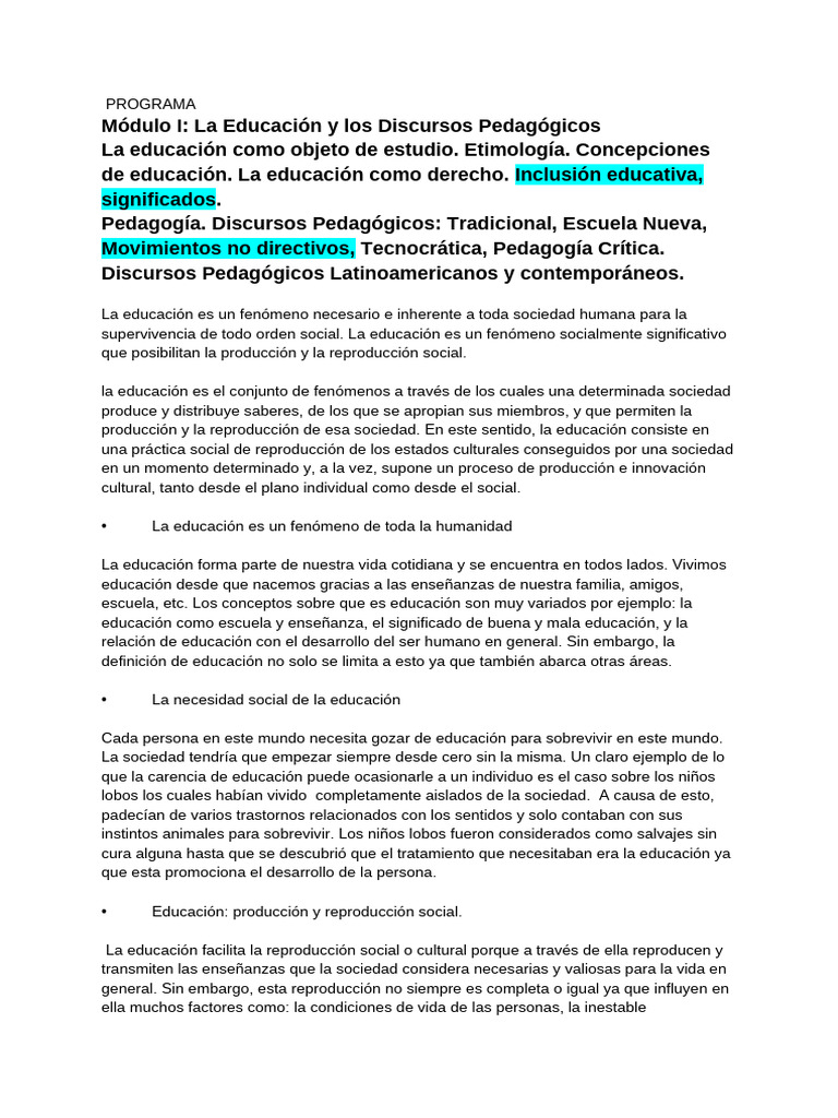 Pedagogia Coloquio | PDF