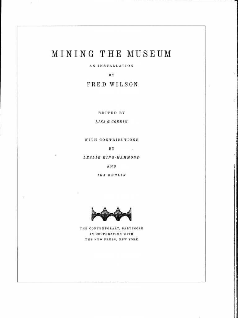 Corrin-Wilson Mining The Museum | PDF
