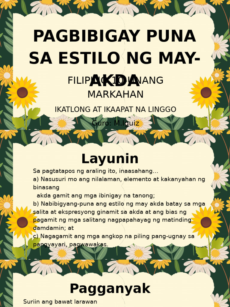 Fil 10 Parabula - Q1 34 | PDF