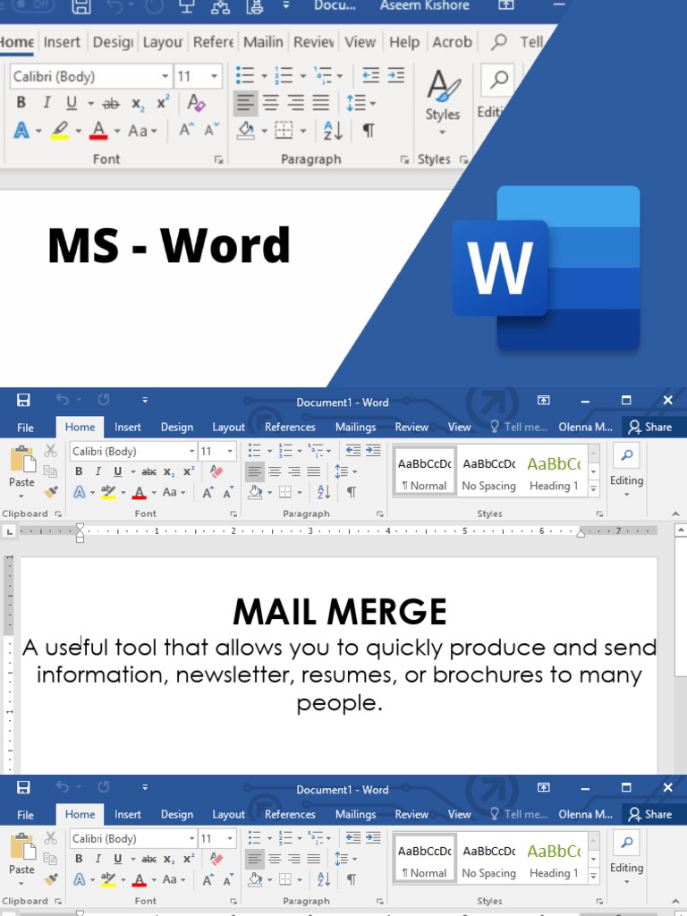 Emtech Ms Word Mail Merge | PDF