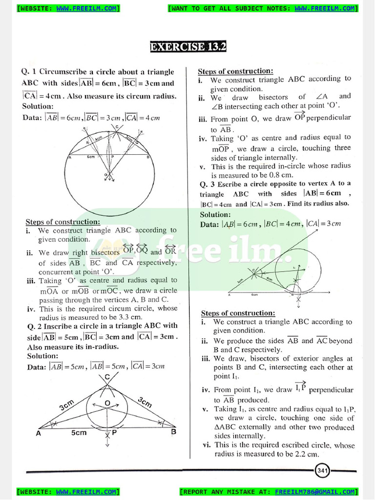 10th Maths Chap13 Ex 13.2 | PDF