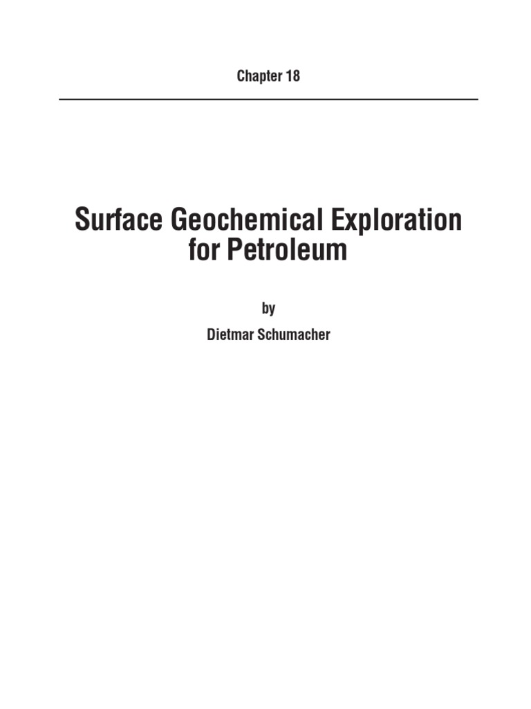Surface Geochemical Exploration | PDF | Hydrocarbon Exploration ...
