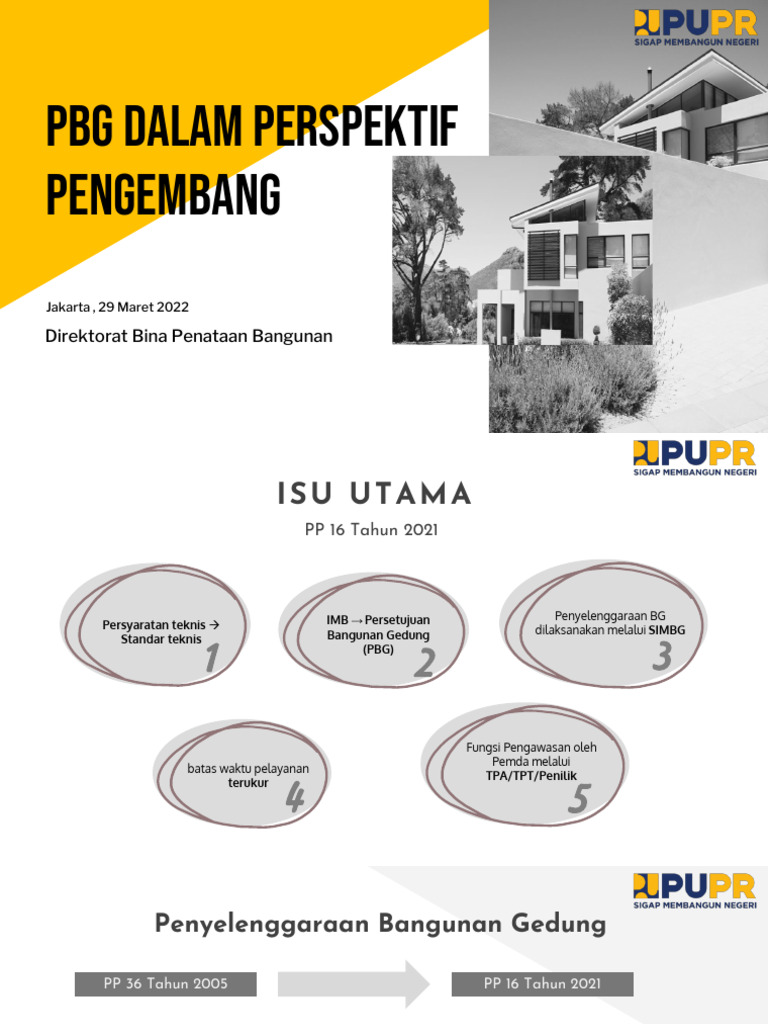PBG Dalam Perspektif Pengembang - Rev | PDF