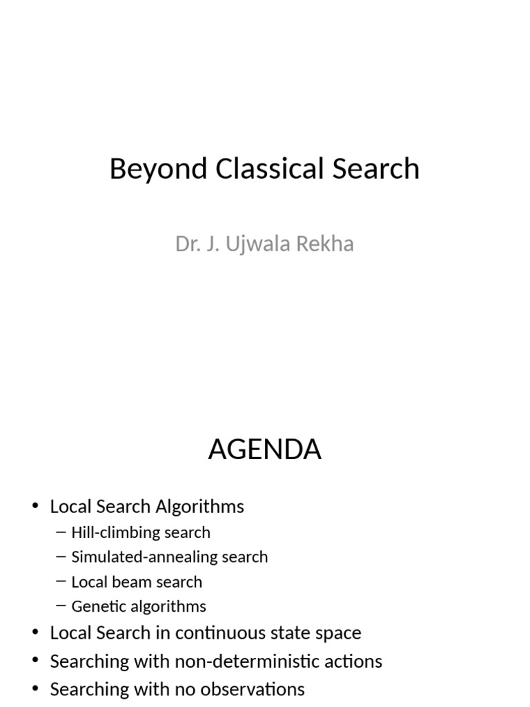 Beyond Classical Search | PDF Beyond Classical Search | PDF