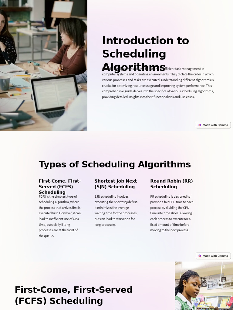 Introduction To Scheduling Algorithms | PDF