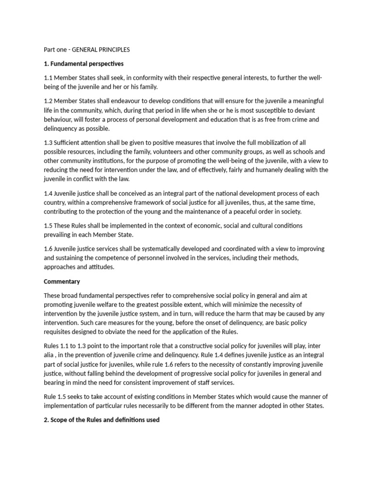 Beijing Rules | PDF