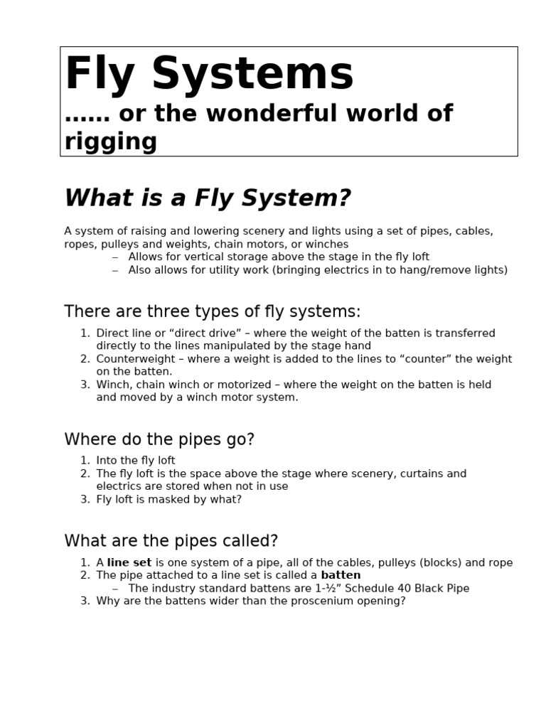Fly Systems | PDF