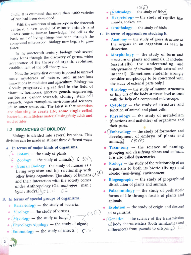 Concise Biology Class 9 Icse Page 3 | PDF