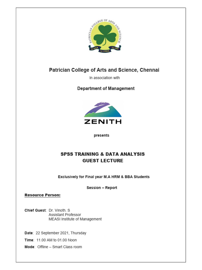 SPSS Report - 22 Sep 2021 | PDF