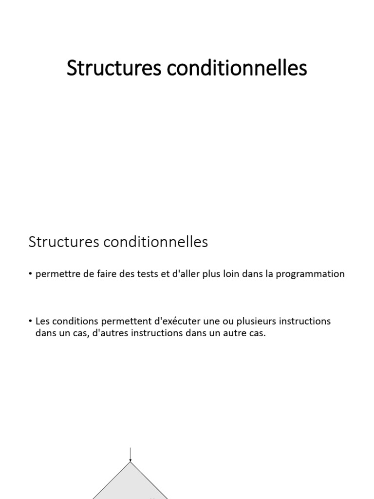 2 1-Conditionnelles | PDF