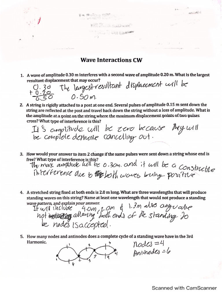 Physics Wave CW | PDF