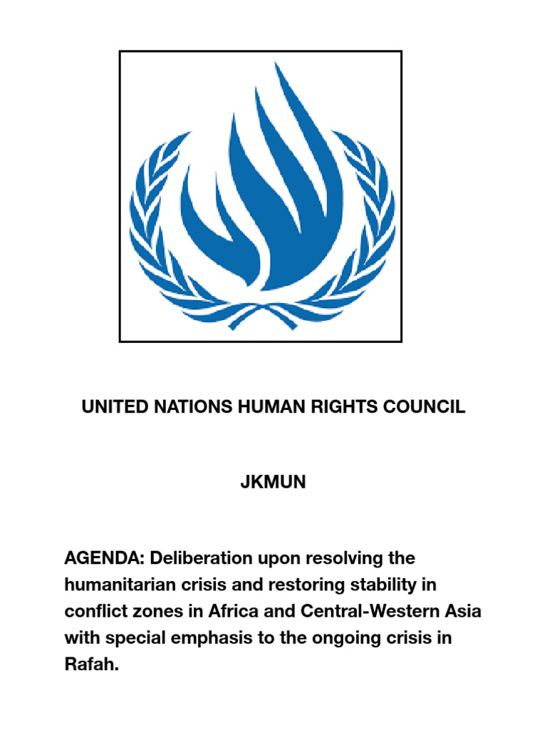 UNHRC Background Guide - JKMUN 2024 | PDF