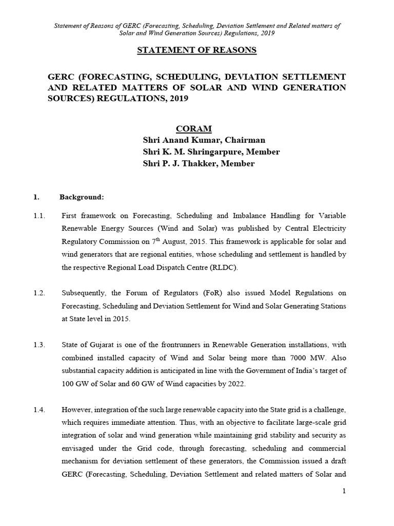 Statement of Reasons 3 | PDF