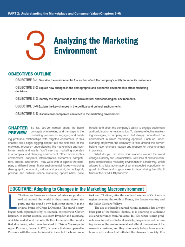 C3 Analyzing The Marketing Environment | PDF